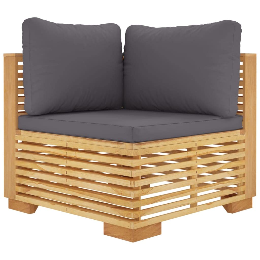 WEHUOSIF 6 Piece Patio Lounge Set with Cushions,Garden Lounge Set,Combination Sofa,Pool Sofa Set,Conversation Sofa,Party Furniture,for Homes,Offices,Living Room,Cafes,Solid Wood Teak