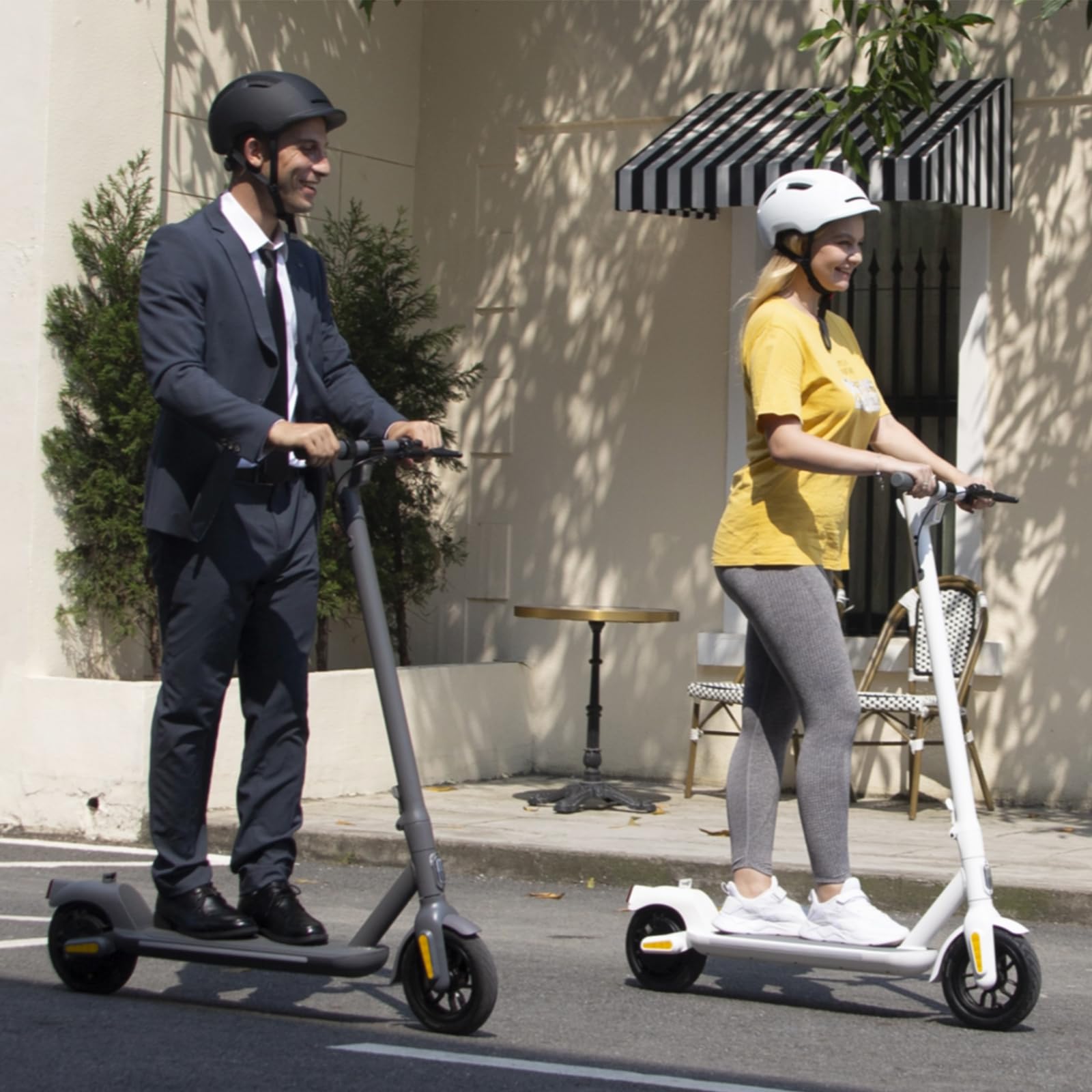 Smart Electric Scooter for Adults - Max 18.6 Mile Range and 15.5Mph for 350W Moter, Auto-Sensing Automatic Headlamps,Headlight & Taillight Foldable, Cruise Control System E Scooter - A5004