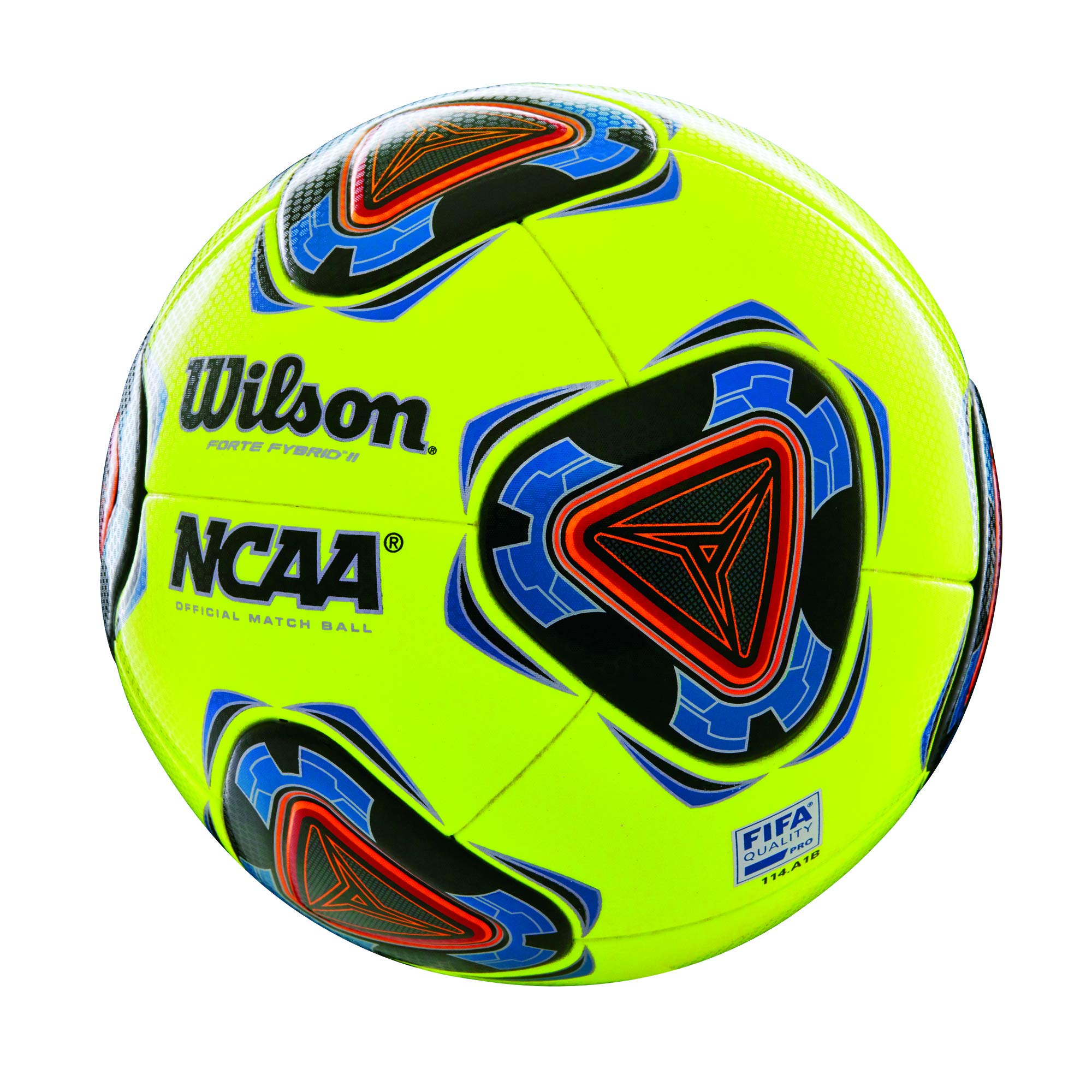 WILSON NCAA Forte Fybrid II Soccer Cup Game Ball - White/Blue