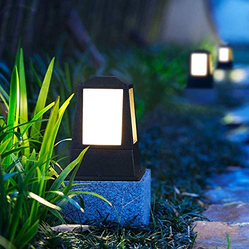 Xungzl Creative Simple Outdoor Wall Lights Waterproof Column Lights Grass Lights Garden Garden Lights Pool Landscape Lighting Home LED Yard Lighting
