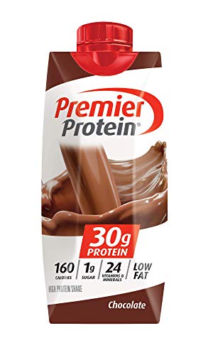 Premier Protein Shake, Chocolate, 30g Protein, 1g Sugar, 24 Vitamins & Minerals, Nutrients to Support Immune Health, 4 Count, 44 Fl Oz