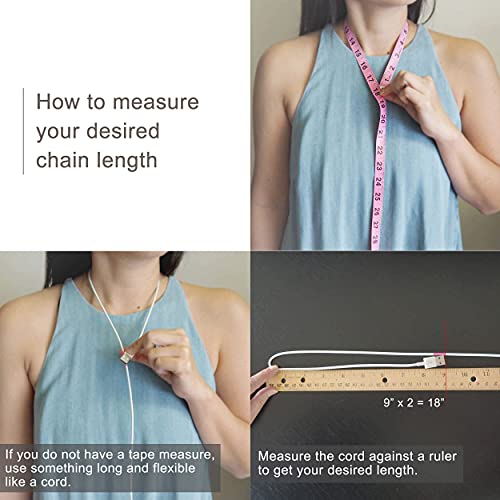 Sterling Silver 1.5mm Diamond-Cut Rope Chain Necklace Solid Italian Nickel-Free, 16 Inch