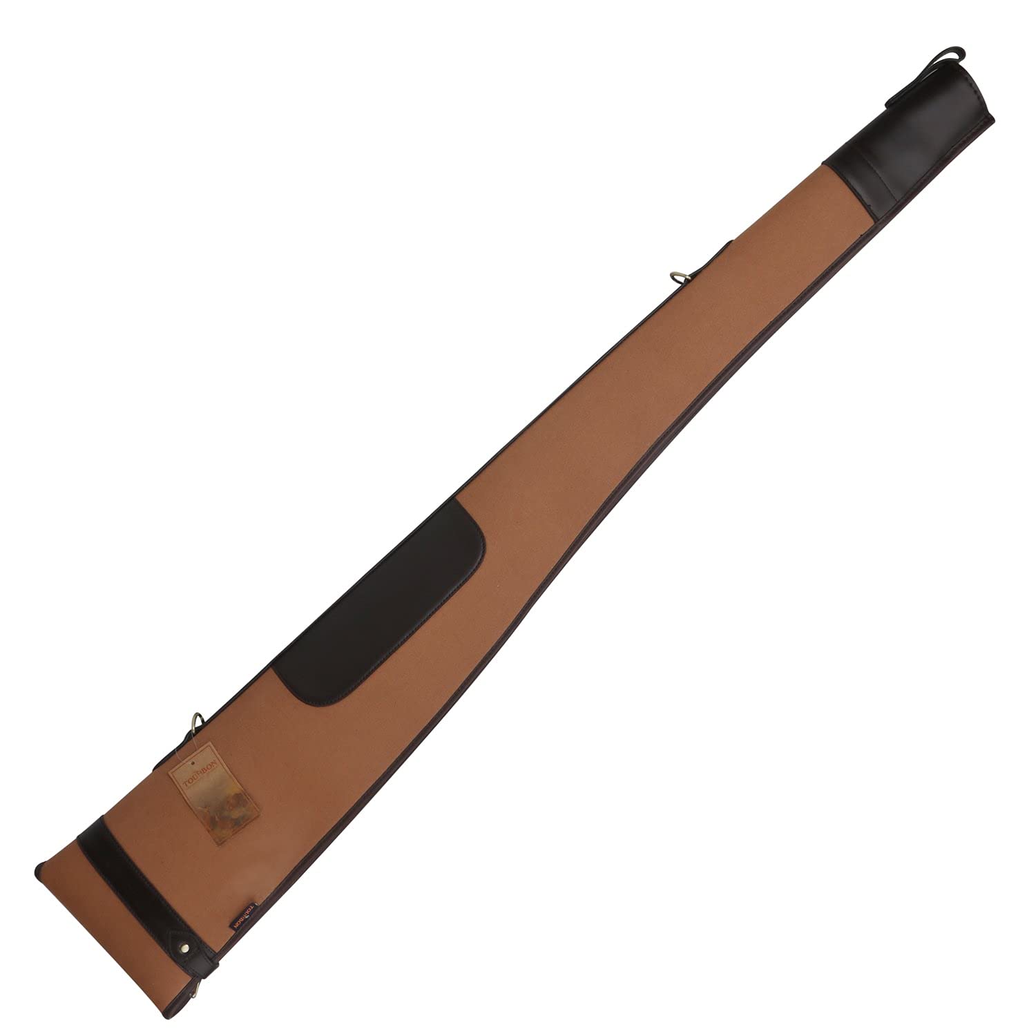 TOURBON Rifle Gun Case Soft Faux Fleece Padded 50" Shotgun Bag Slip - Canvas and Leather