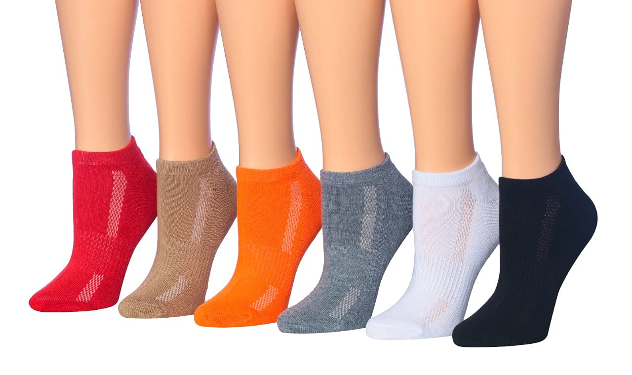Tipi Toe Women's 12-Pairs Low Cut Athletic Sport Peformance Socks, WS12-12