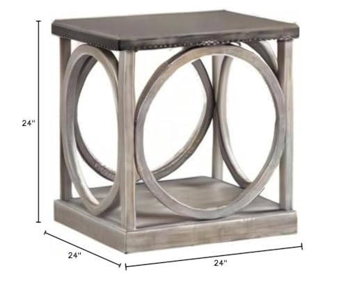 Universal Furniture Curated Collection Carlton End Table, Greystone