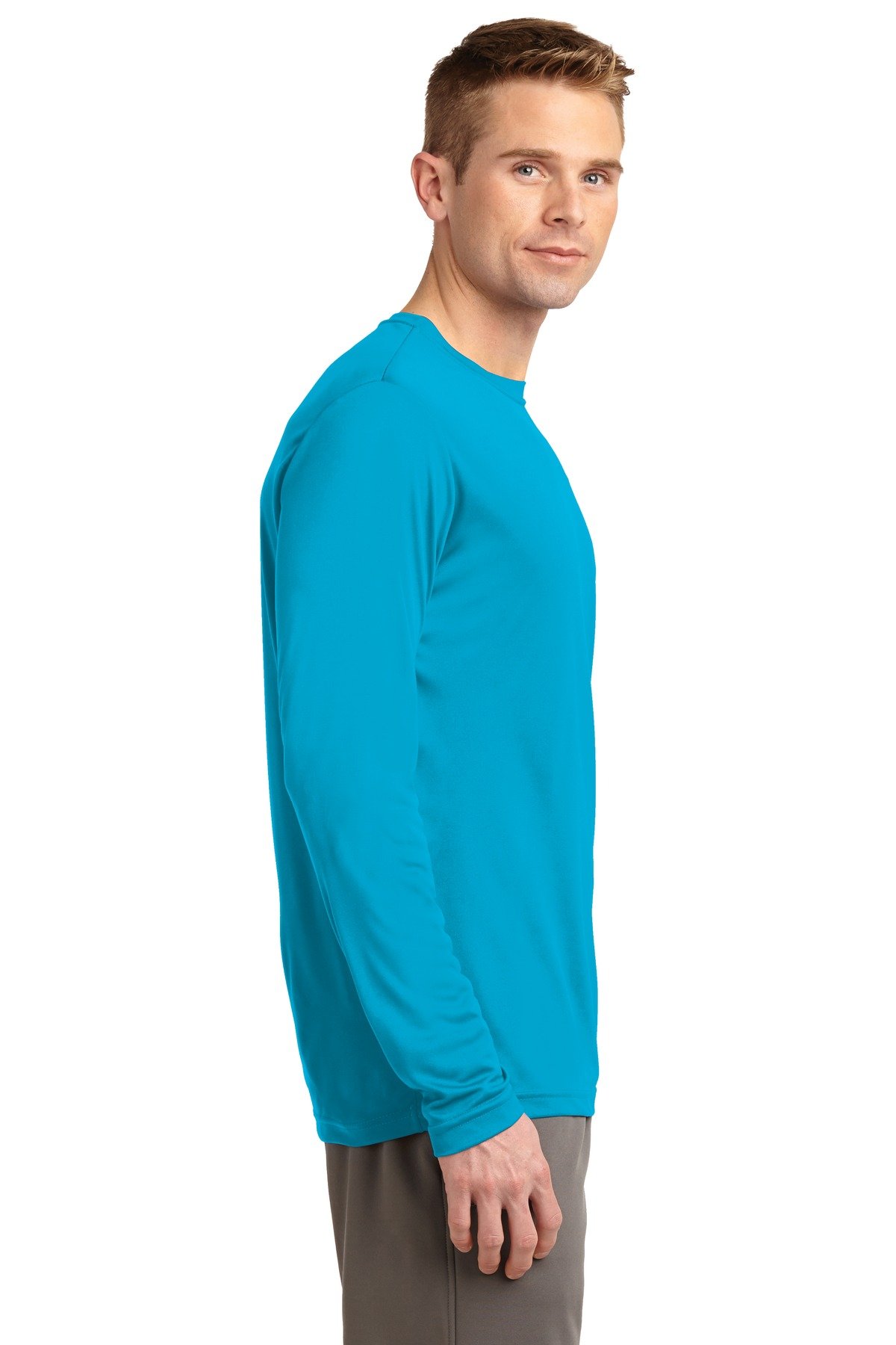 Sport-Tek Tall Long Sleeve PosiCharge Competitor Tee 4XLT Atomic Blue