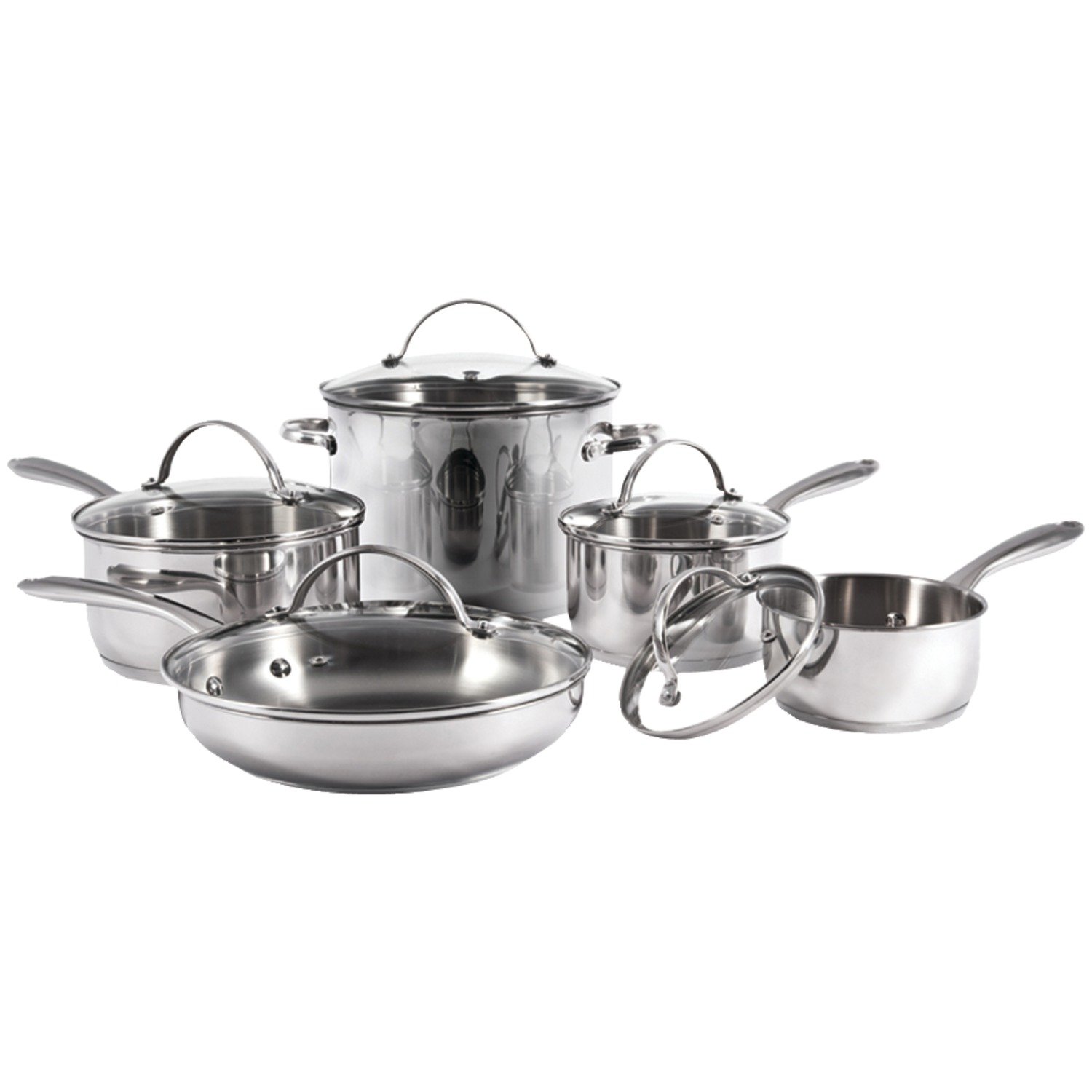 Starfrit Elements 10-Piece Cookware Set, Silver