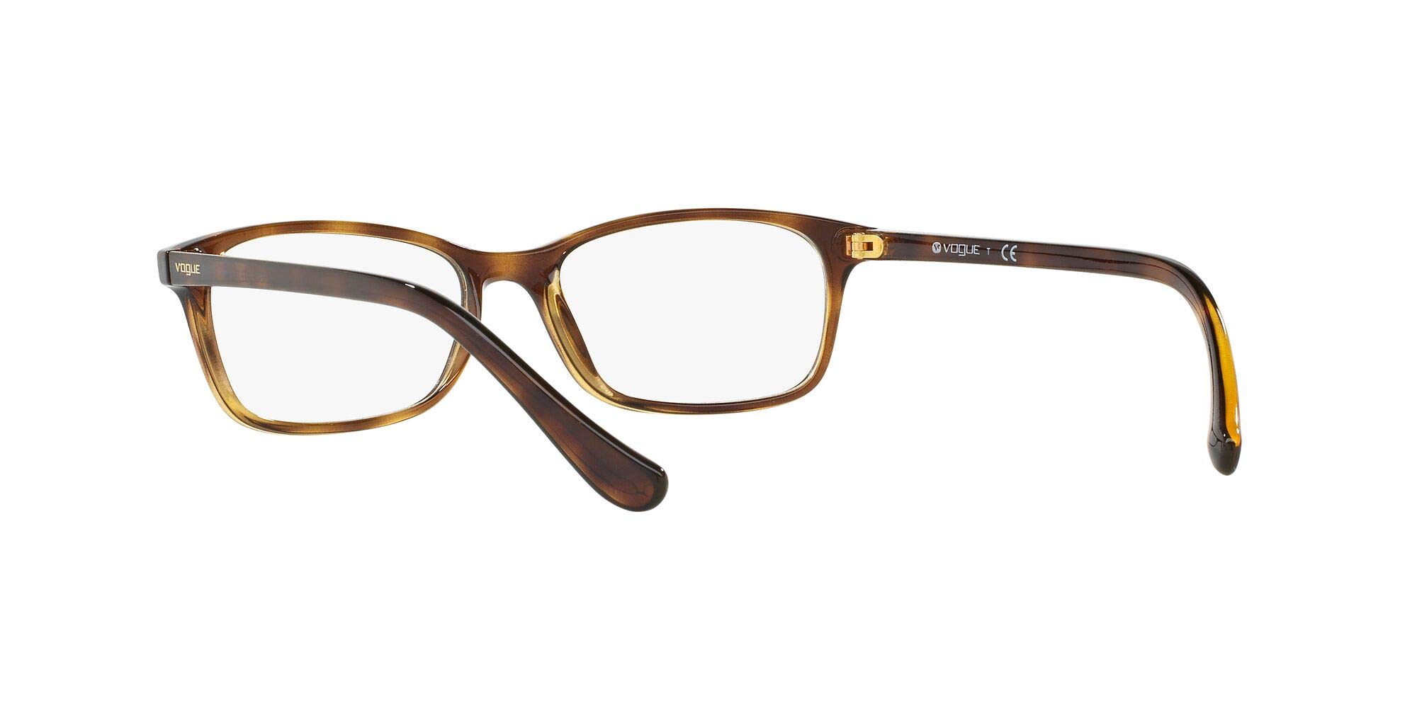 Vogue Eyewear Women's VO5053 Rectangular Prescription Eyeglass Frames, Dark Havana/Demo Lens, 51 mm