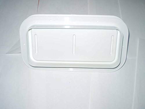 White Two Way Plastic Vent W/Trim Ring Trailer Camper