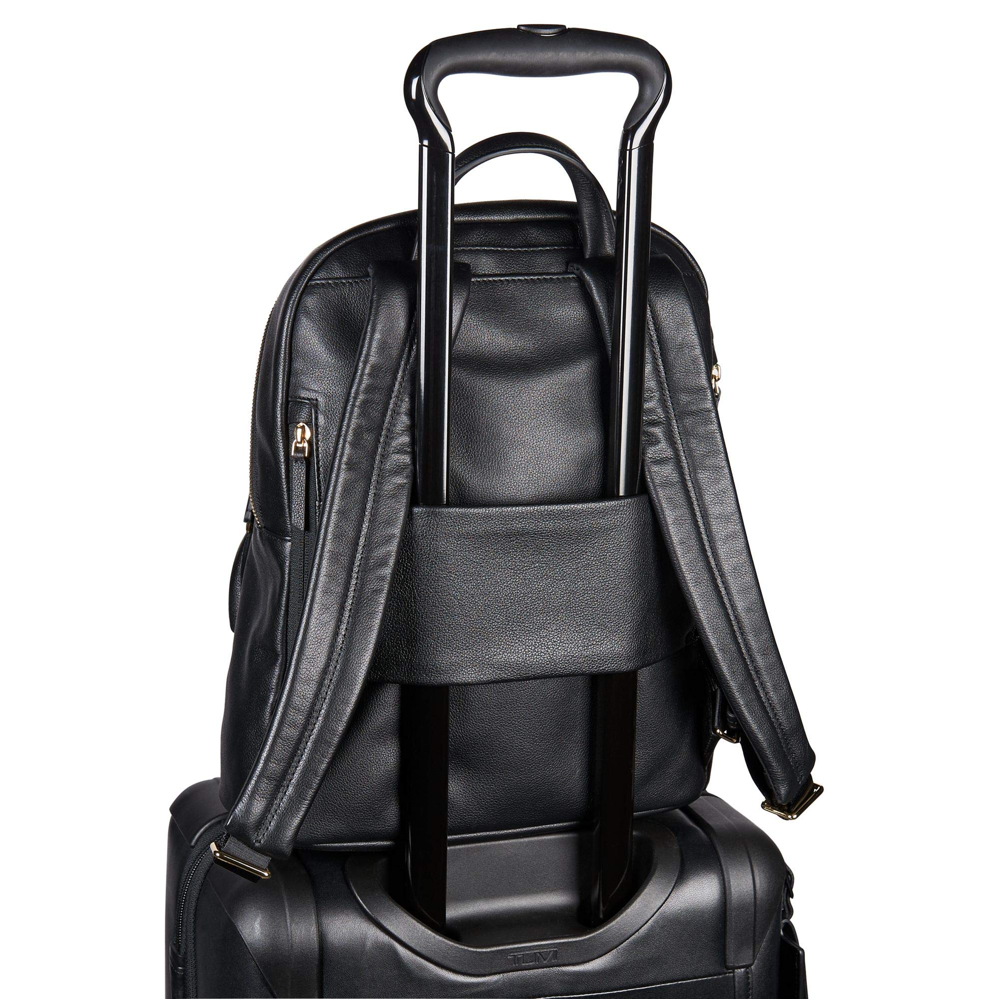 TUMI - Voyageur Hagen Leather Laptop Backpack - 12 Inch Computer Bag For Women - Black