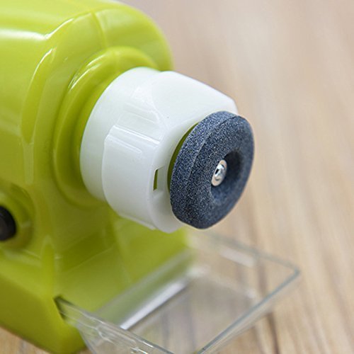 Whitecloud Electric Knife sharpner Motorized Sharpening Swifty Knives Power Sharpener Precision Scissors Sharp Tool Home Kitchen Electric Grind Machine Electric Knife Sharpener (Steel) 278-63