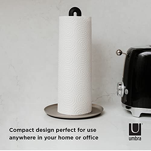 Umbra 1005264-047 Keyhole Paper Towel Holder,Black/Nickel