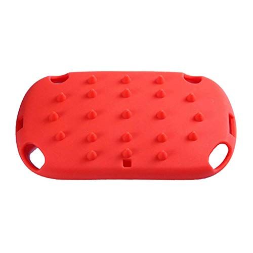VR Headset Silicone Protector Cover - Fit for Oculus Quest Helmet Gaming Glasses Shockproof Shell Front Face Eye Mask Set (Red, Front Cover)