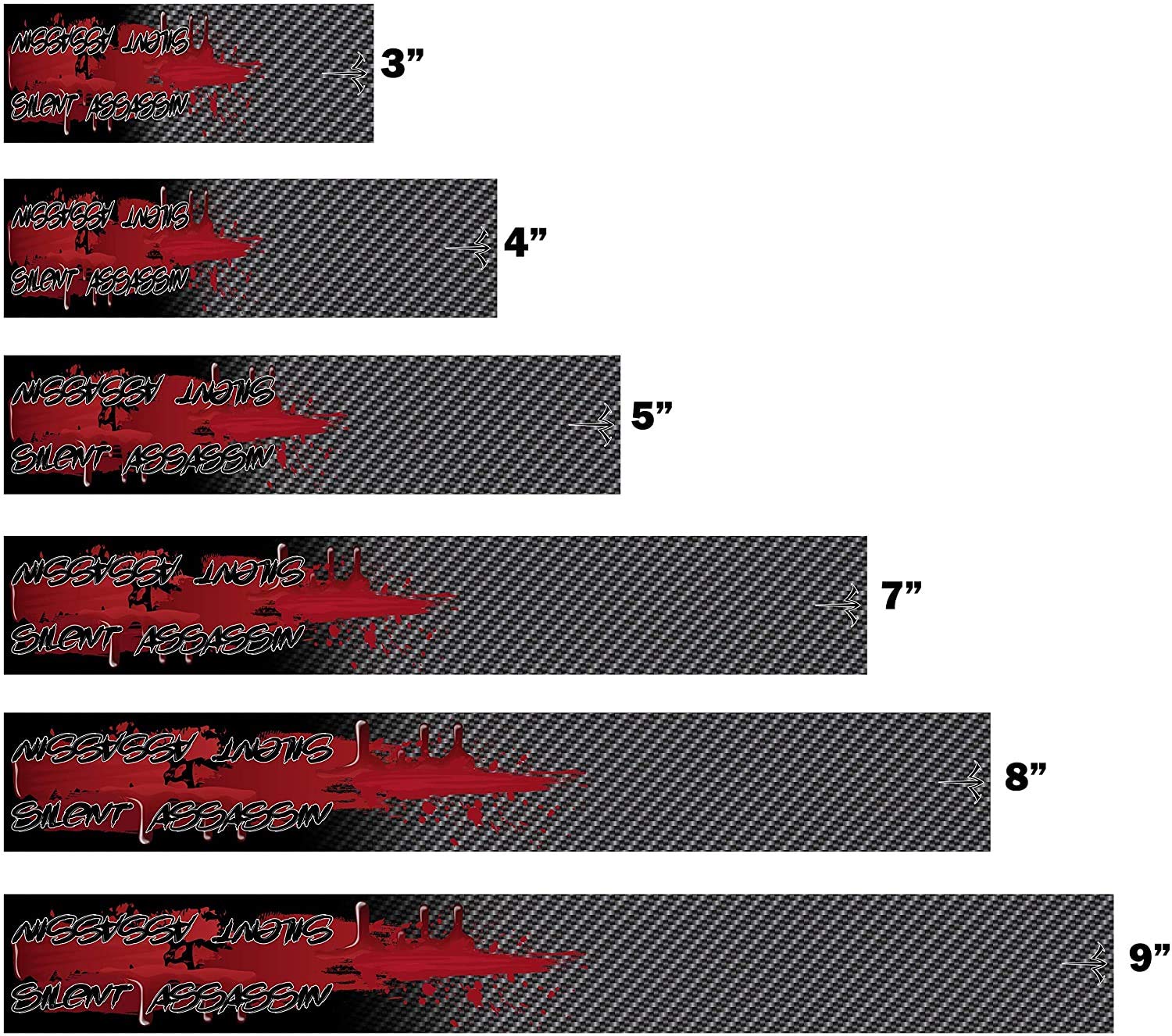 White Water Archery Laminated Silent Assassin Black Carbon Fiber Fade 2 Arrow Wraps 15 Pc Pack Choose Length Width (4, 1)