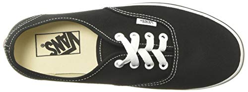 Vans Unisex Authentic Black Canvas VN000EE3BLK Mens 8.5, Womens 10