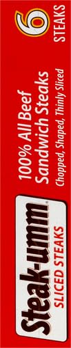 Steak-Umm, Sliced Steaks, Frozen, 9 oz