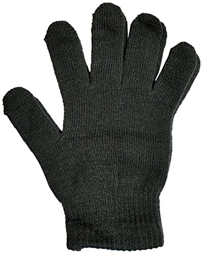 Winter Magic Gloves, 12 Pairs Stretchy Warm Knit Bulk Pack Mens Womens