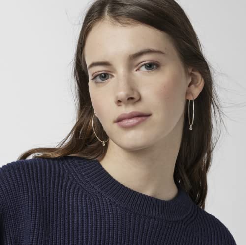 TOUS Sterling Silver Hoop Earrings for Women with Bear Motif, Size 4 cm. TOUS Bear Collection