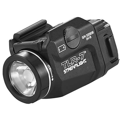 Streamlight 69420 TLR-7 500-Lumen Low Profile Pistol Light Without Laser Designed Exclusively and Solely for Select Compact Handguns, Includes Mounting Kit and Rail Locating Keys, Black
