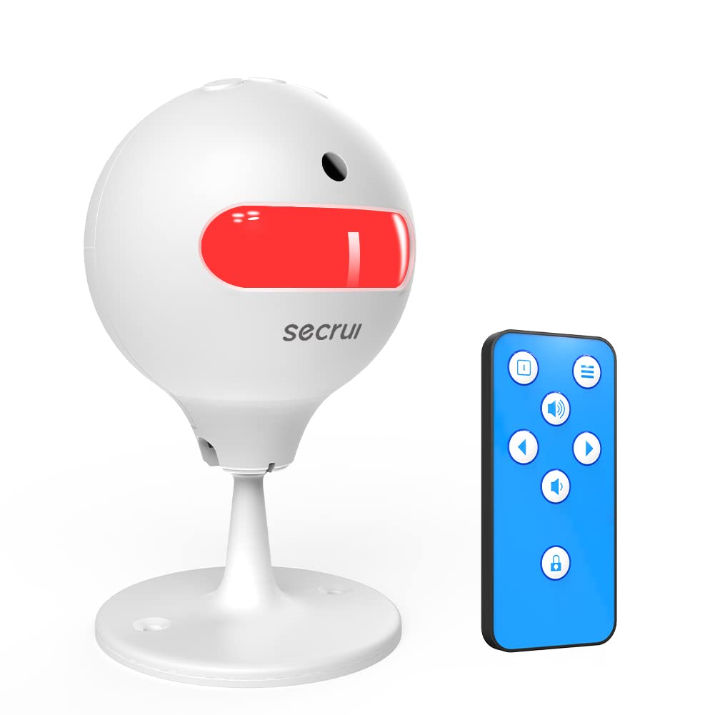 SECRUI Motion Sensor Alarm, 120 dB 5 Door Alarm Modes 4 Volume Levels with Remote Control Indoor Motion Detector Alarm for Home Shop Store