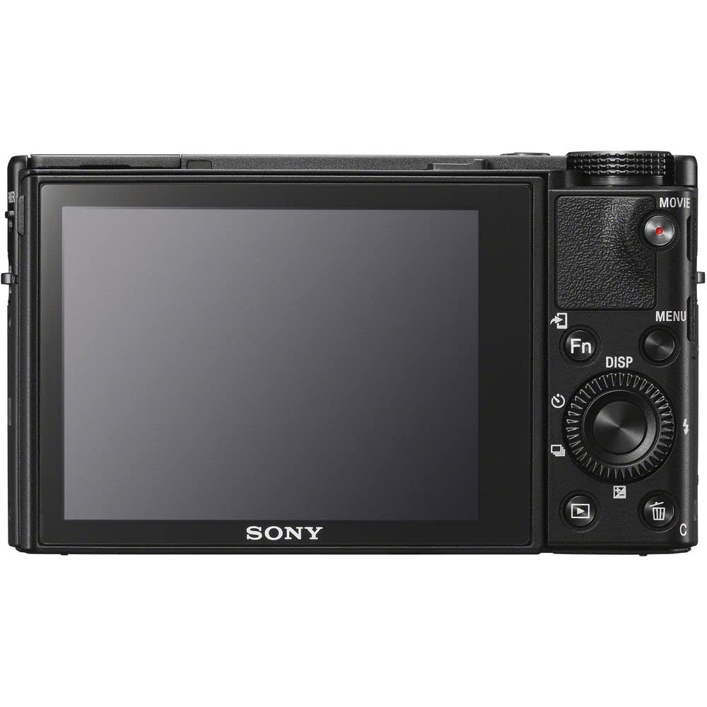 Sony Cyber-Shot DSC-RX100 VA Digital Camera (DSC-RX100M5A/B) + Case + 2 x 64GB Card + 3 x NP-BX1 Battery + Card Reader + Corel Photo Software + HDMI Cable + Charger + Flex Tripod + More (Renewed)