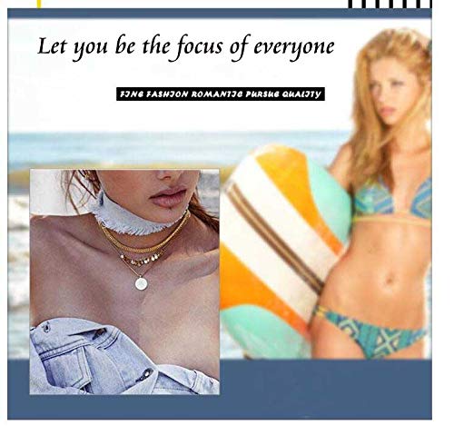 Zoestar Sequin Bikini Body Chain Beach Gold Waist Chain Body Jewelry for Women (1PC)