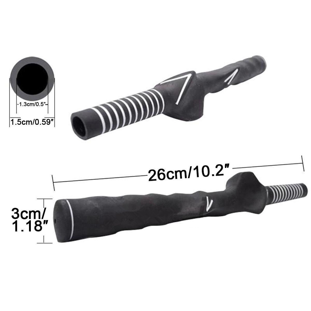 traderplus 2-Pack Right-Handed Golf Swing Training Grip Trainer, Black