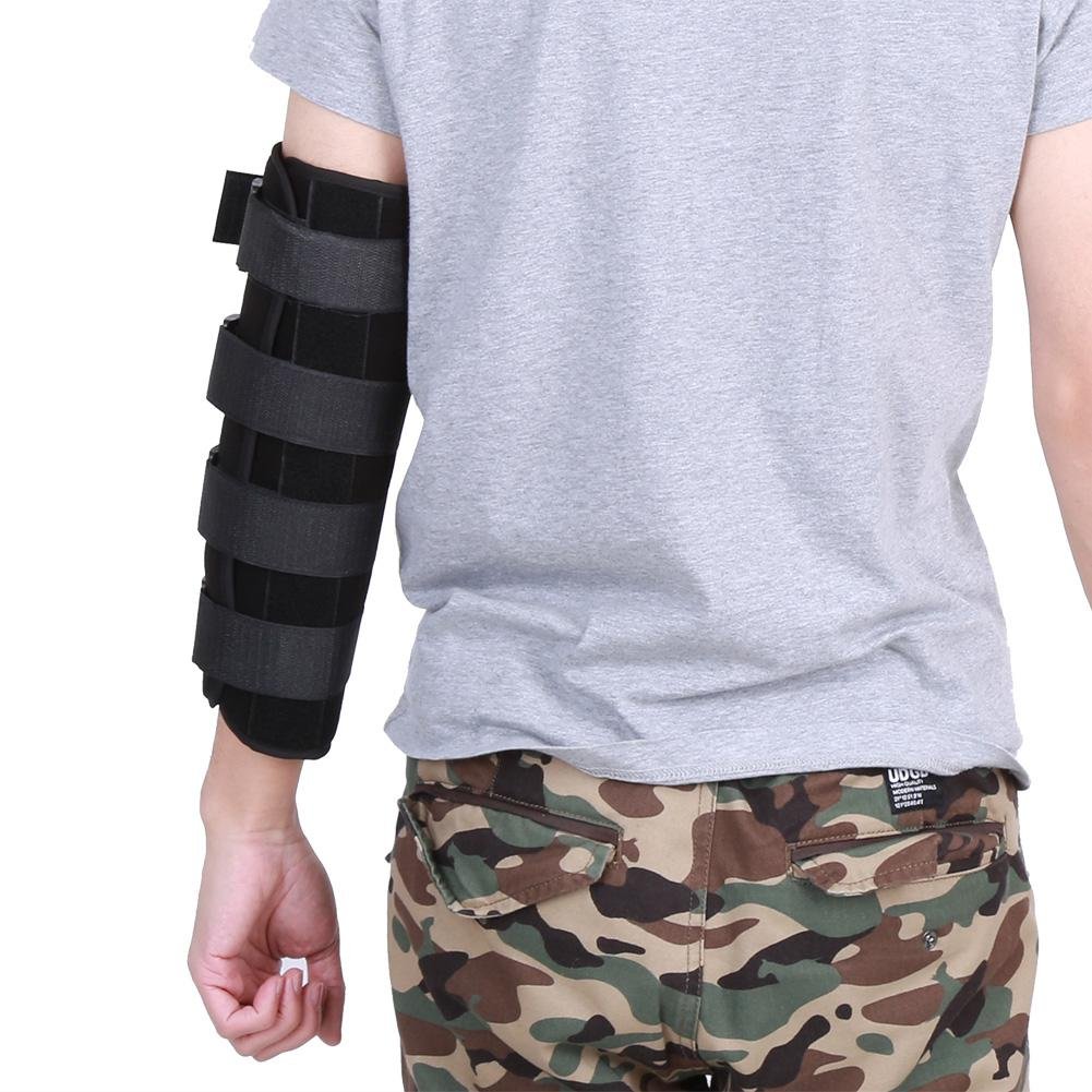 Ymiko Elbow Support Brace for Right and Left, Arm Joint Support for Men and Women, Adjustable Elbow Splint for Pain Relief, Elbow Injury Recovery Protector (S)