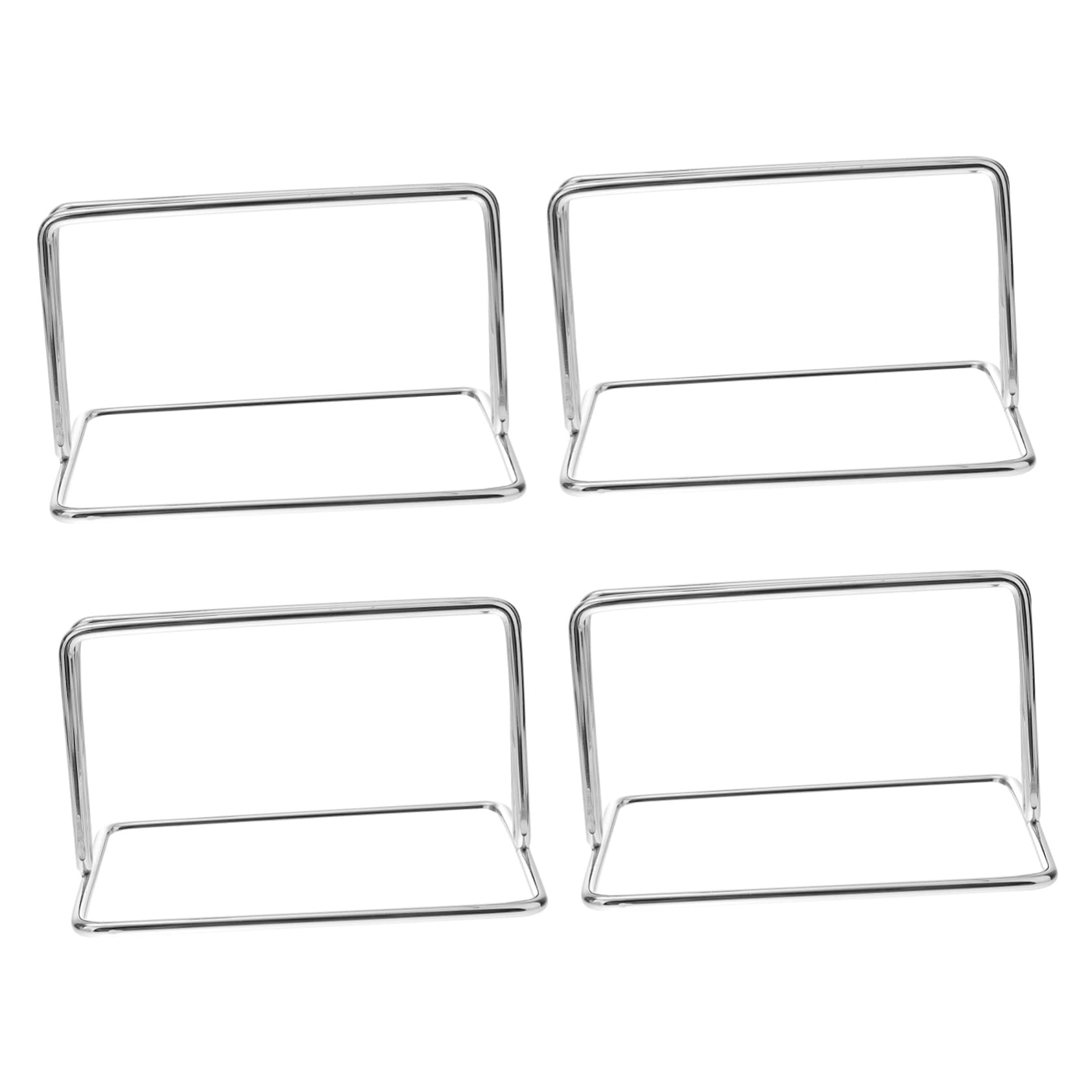 Yardenfun 4pcs Baffle Bracket Desk Partition Holder Metal Partition Bracket Privacy Panel Holder Divider Holder Stainless Steel Office Partition Bracket Metal Partition Holder Desktop Shelf