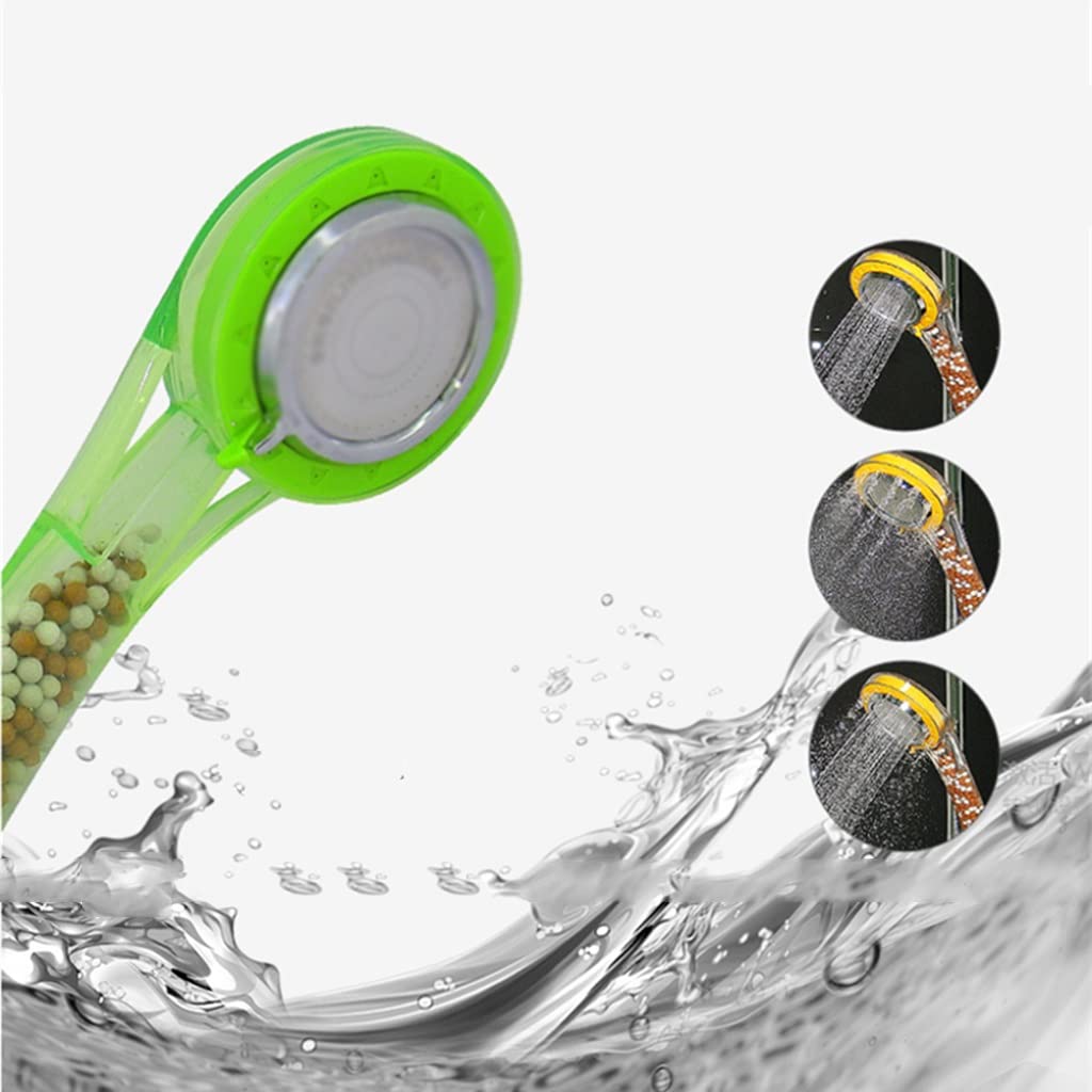 Spa hand-held shower head, hot spring shower Set, 3 Shower Modes, Bathroom Pressurized Shower Kit, Detachable, Negative ions Showerheads for everyone