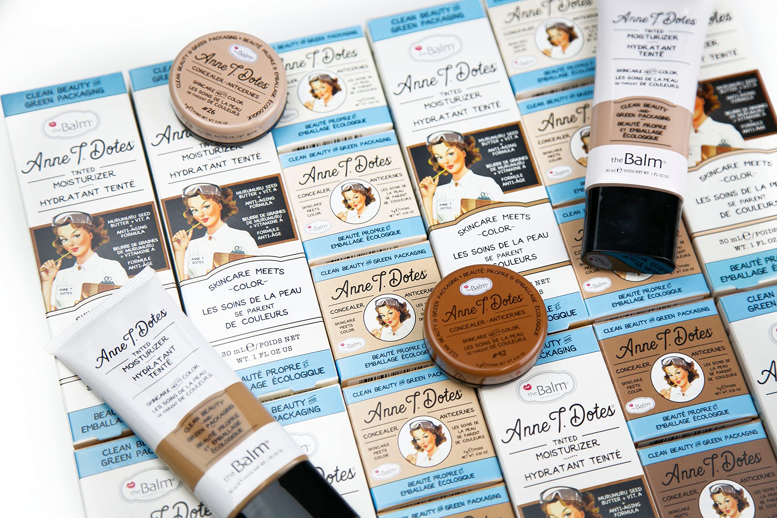 theBalm Anne T. Dotes Tinted Moisturizer, 22 (For Light to Medium Skin), 1 fl. oz.
