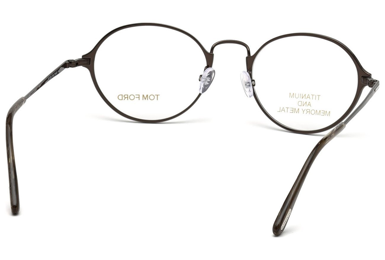 TOM FORD Eyeglasses FT5350 048 Shiny Dark Brown 48MM