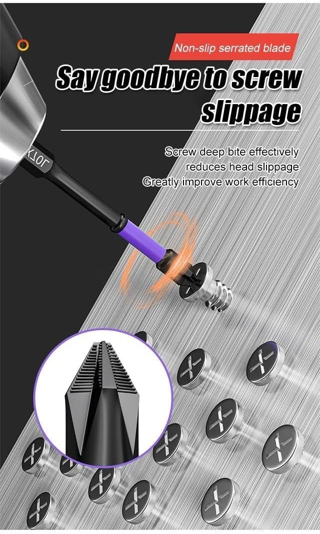 Upgraded High Hardness and Strong Magnetic Bit, 2024 New D1 Anti-Slip and Shock-Proof Bits With Phillips Screwdriver Bits, Strong Magnetic Screwdriver Bit