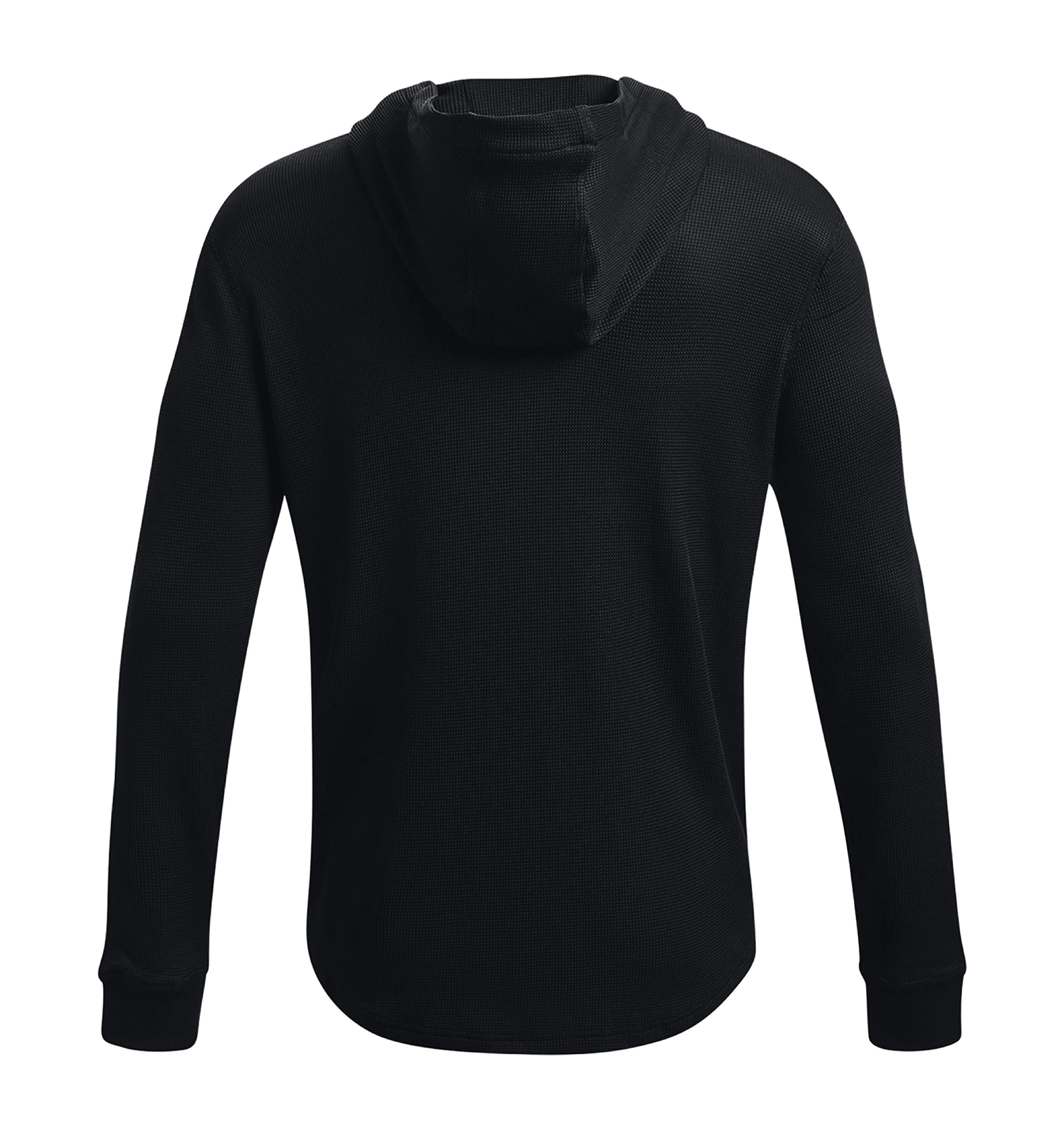 Under Armour Men's Waffle Athletic Hoodie Shirt Hooded TOP (Black, large)
