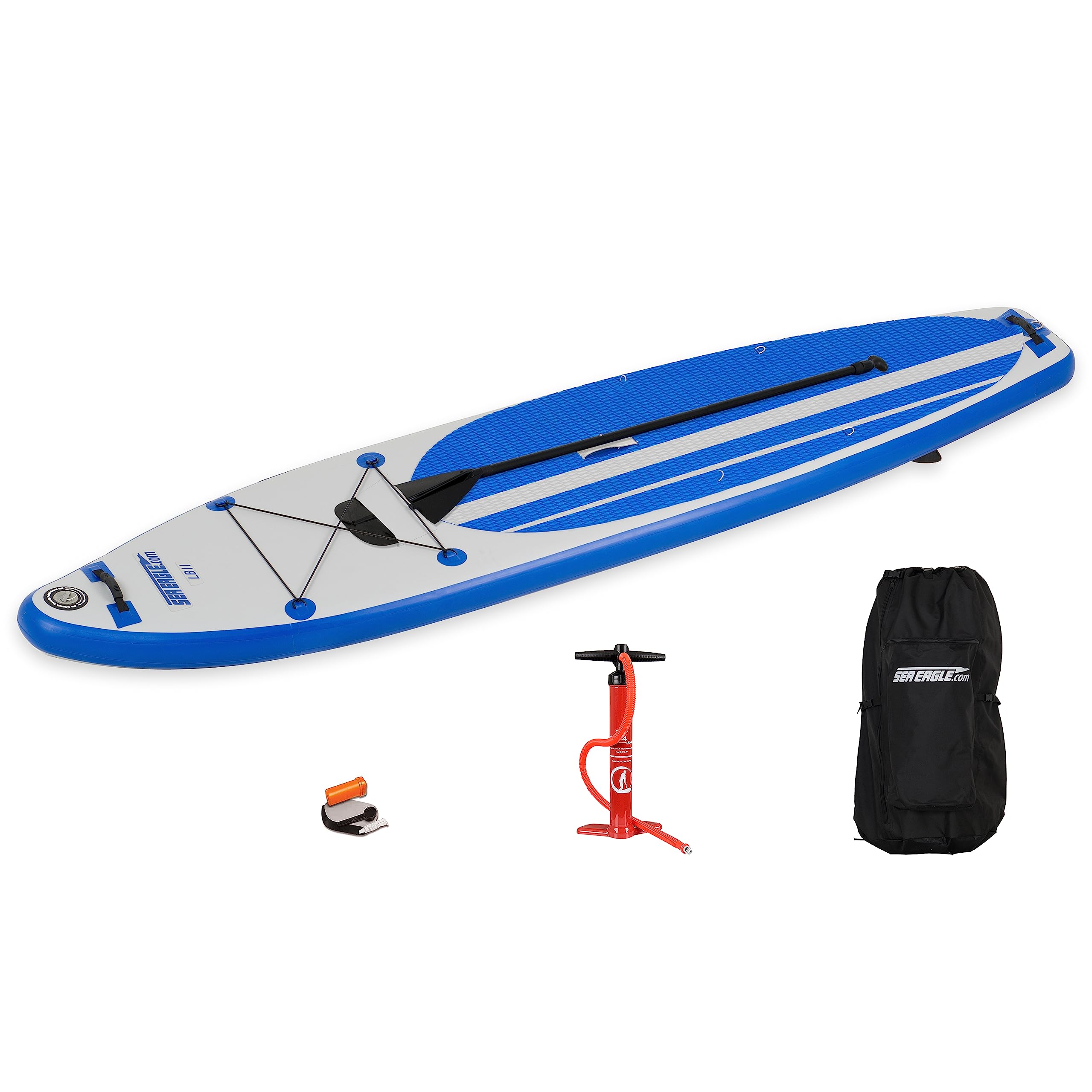 Sea Eagle LB11 6" Inflatable SUP (Standup Paddleboard / LongBoard) Start-Up Package