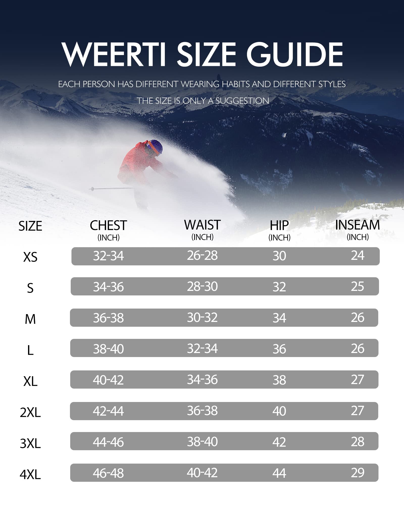 WEERTI Thermal Underwear for Men Long Johns with Fleece Lined Sport Base layer Hunting Gear in Cold Weather Winter