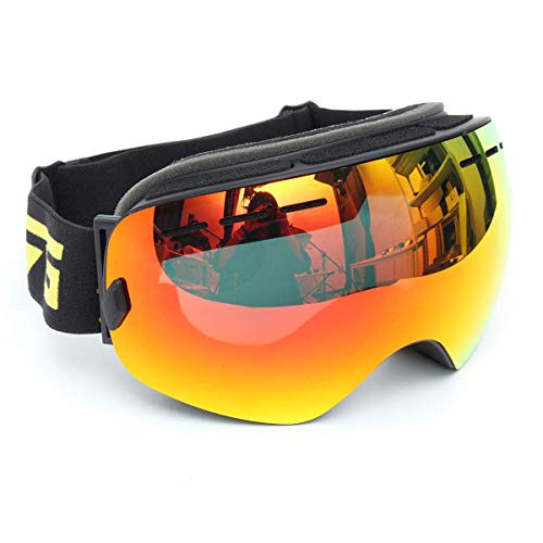 ZYL-YL Anti-Fog and Anti-UV Motorcycle ski Goggles Double Lens Cross-Country Skiing Black Frame Motorcycle Accessories Tool Assembly