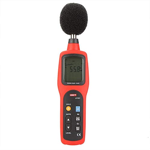 UNI-T UT351 Digital Sound Level Meter dB Decibel Meter Noise Tester Measuring 30-130dB with LCD Backlight