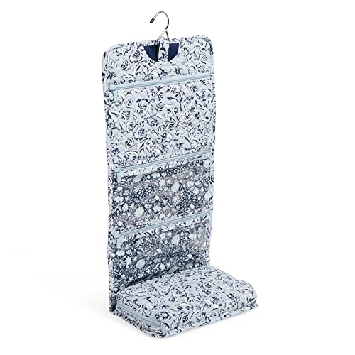 Vera Bradley Women's Cotton Hanging Travel Organizer, Perennials Gray - Recycled Cotton, One Size