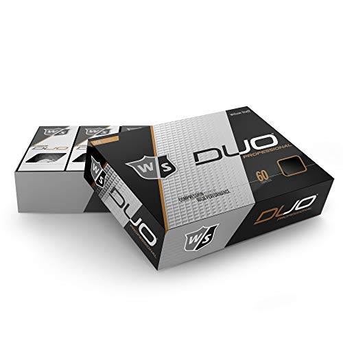 WILSON Staff DUO Golf Ball, Professional, White