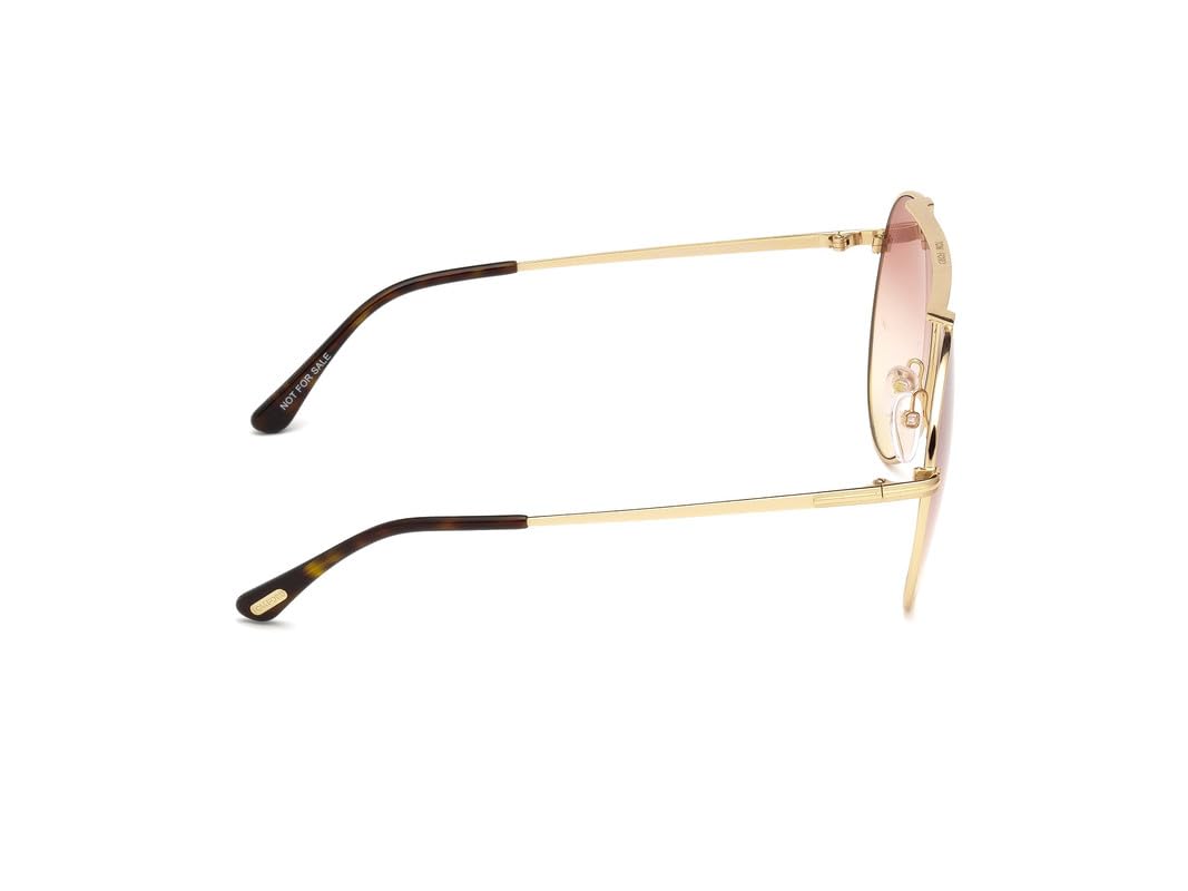 Tom Ford FT0571 28Z Shiny Rose Gold Simone Round Sunglasses Lens Category 2 Siz