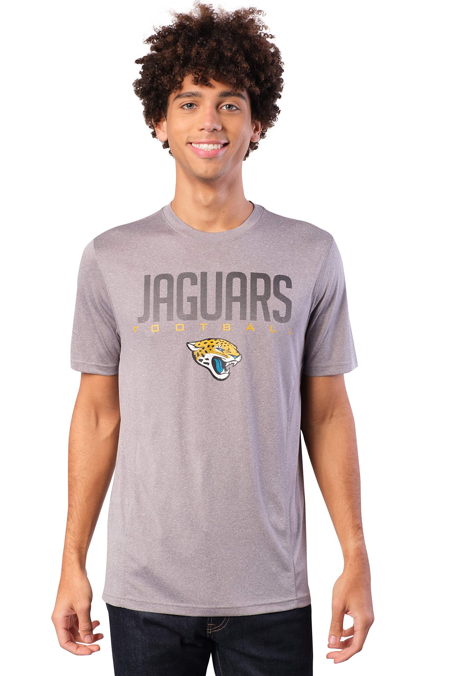 Ultra Game Men's Standard Active Tee Shirt, Heather Gray, Large