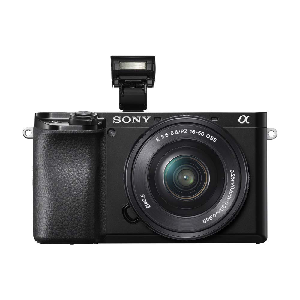 Sony a6100 Mirrorless Camera 4K APS-C ILCE-6100YB with 2 Lens Kit 16-50mm + 55-210mm Bundle with 2X Battery + Deco Gear Travel Bag Case + 64GB Memory Card + Photo Video Software + Accessories