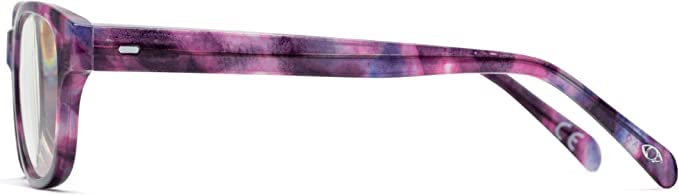 Sofia Vergara x Foster Grant Women's Linda Multi Focus Blue Light Reading Glasses Square, Purple Demi, 52 mm + 1.5