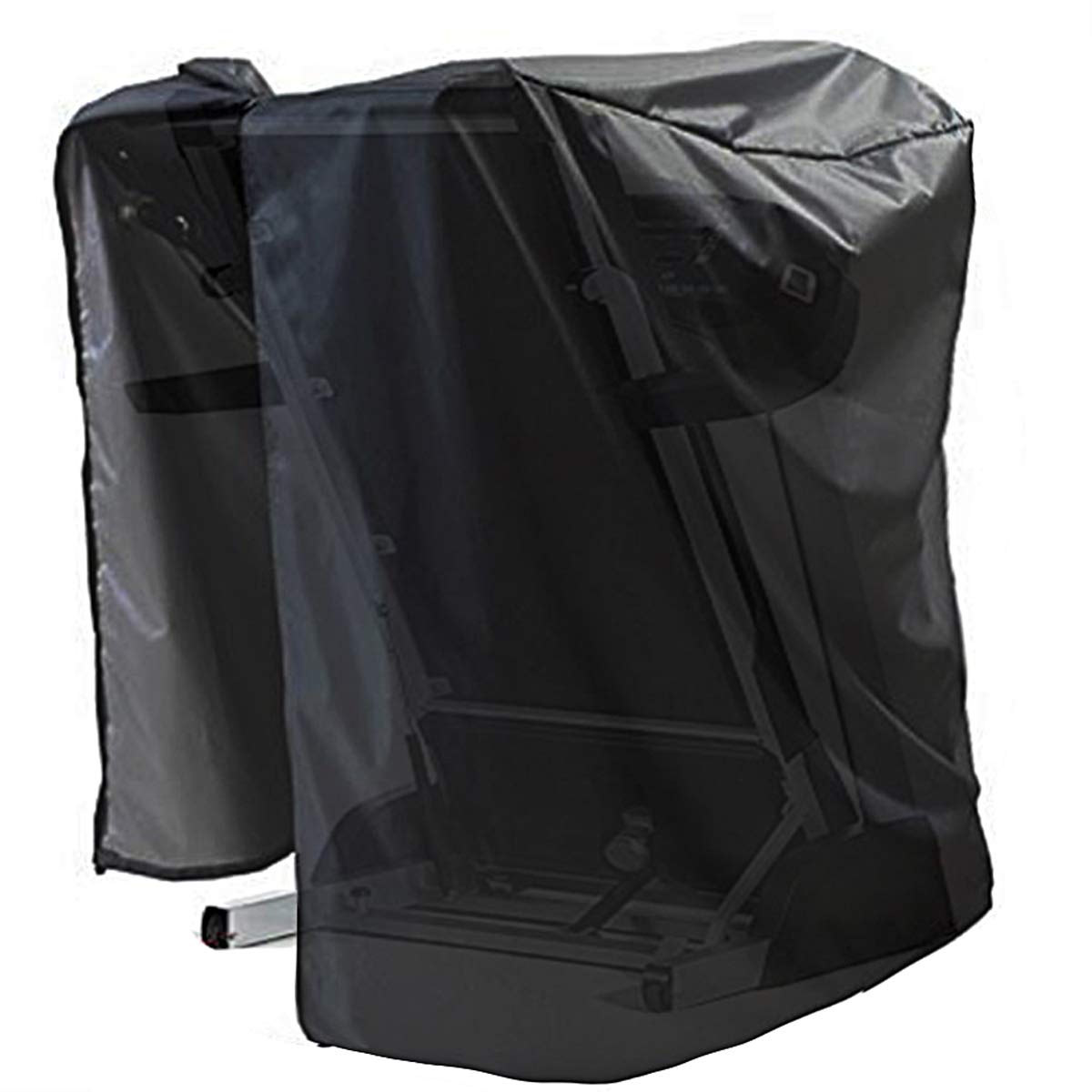 WOMACO Folding Treadmill Cover Waterproof Foldable Treadmill Running Machine Protective Cover for Outside & Indoor Storage Oxford Fabric Cover for Tread Mill (Black, Folding-47"L x 37.4"W x 63"H)
