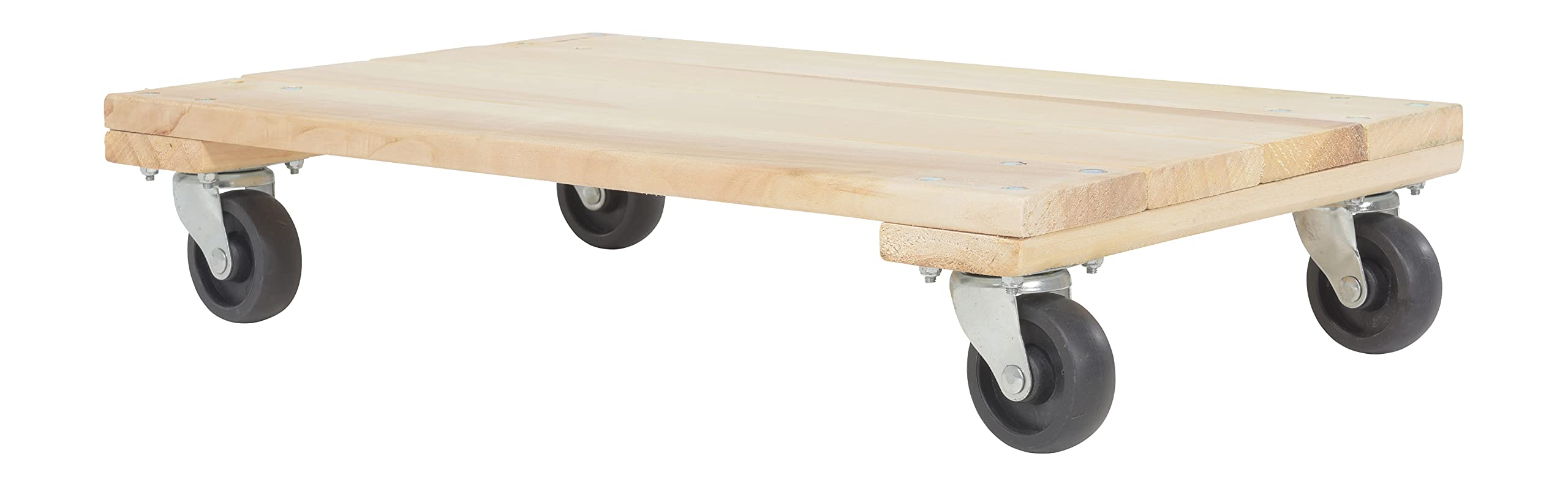 Vestil HDOS-1624-9-E Hardwood Dolly with Solid Deck Econ, 900 lb. Capacity, 16" x 24", Tan