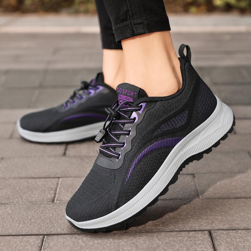 Womens Running Shoes Lightweight Fashion Casual Walking Athletic Sneakers Black