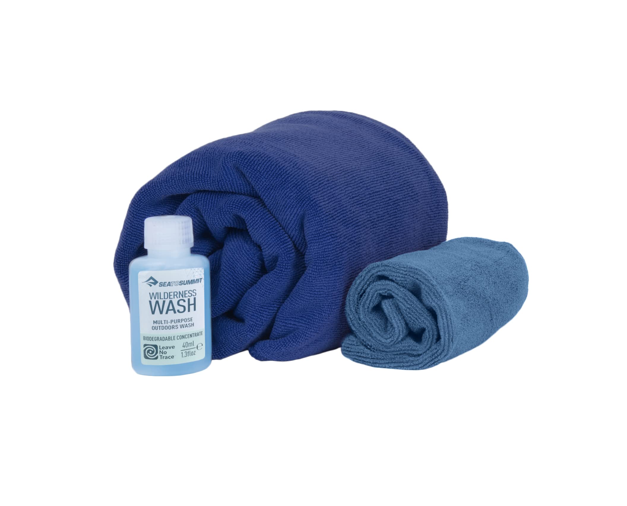 Sea to Summit Tek Towel Wash Kit: Camping and Travel Towel, Washcloth, and Soap