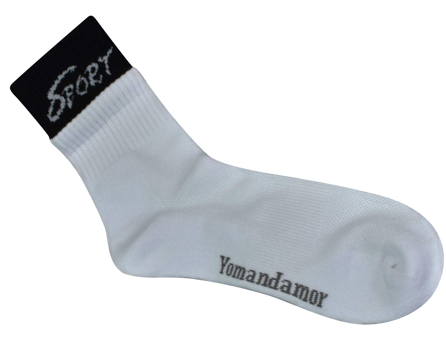 Yomandamor 5 Pairs Mens Bamboo Walking Socks Cushion Sports Quarter Seamless Socks