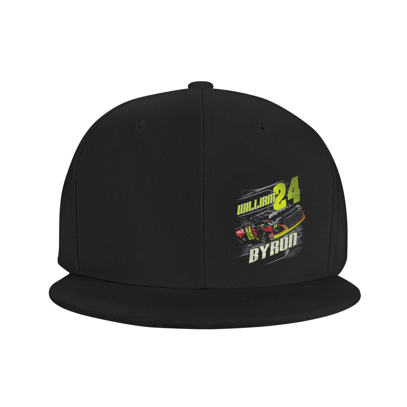 William Byron 24 Snapback Hats for Men Baseball Cap Adjustable Flat Bill Trucker Gift Black